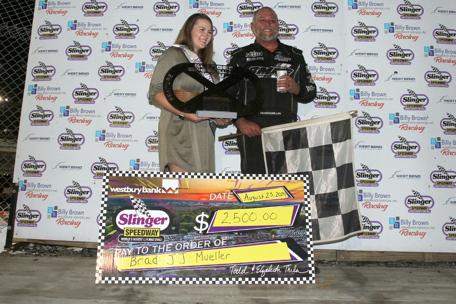 BRAD MUELLER WINS THE ALAN KULWICKI MEMORIAL AT SLINGER